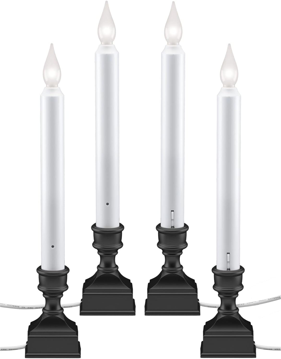 VT-1270A-4 (Pack of 4, Antique Bronze) LED Electric Window Candles with ...