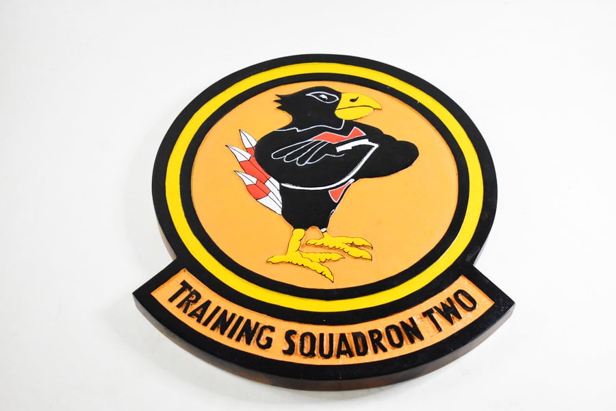 VT-2 Doerbirds (Buff) Plaque, 14, Mahogany, Navy - Walmart.com