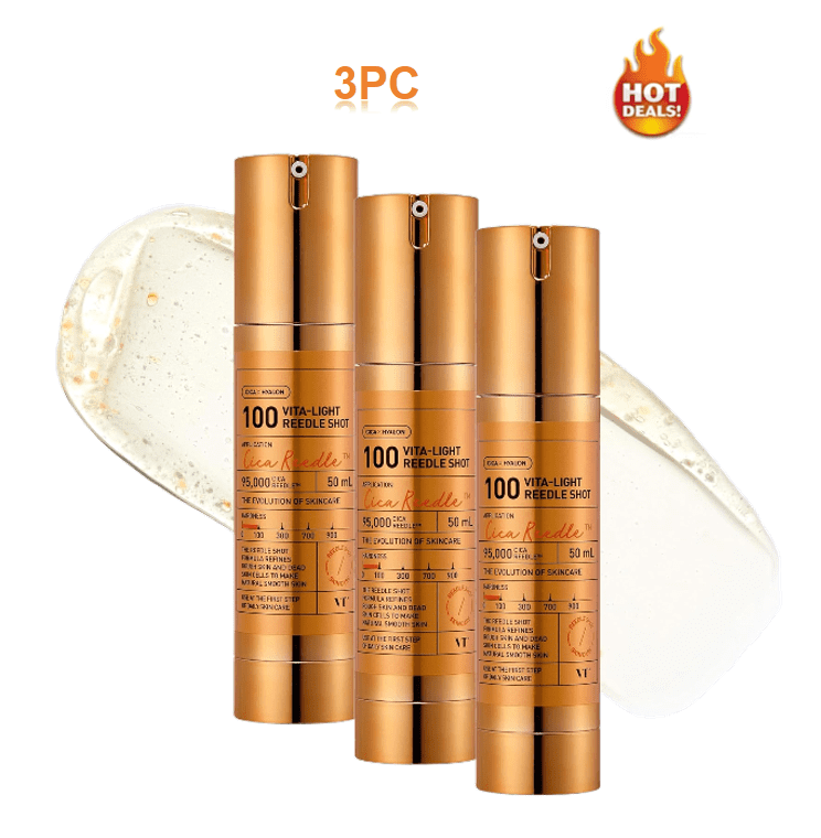VT Cosmetics Vita-Light Reedle Shot 100, Serum with Vit C, Hydrating ...