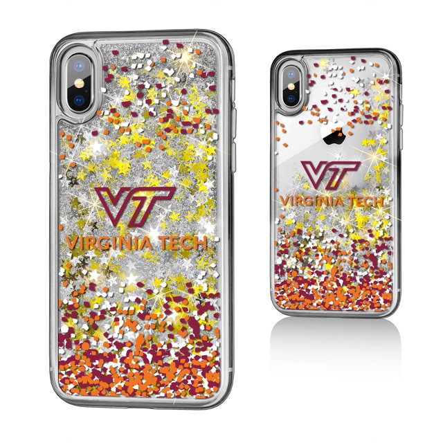 VT Virginia Tech Hokies Confetti Glitter Case for iPhone X - Walmart.com