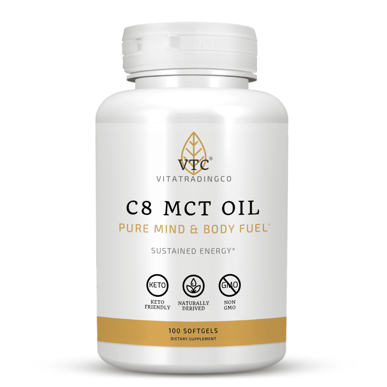 VTC VitaTradingCo. C8 MCT Oil Capsules | Naturally Derived Caprylic C8 ...