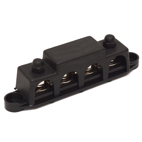 VTE Boat Negative Bus Bar 74312N1N14 | 5/16 Inch 4-Stud Black - Walmart.com