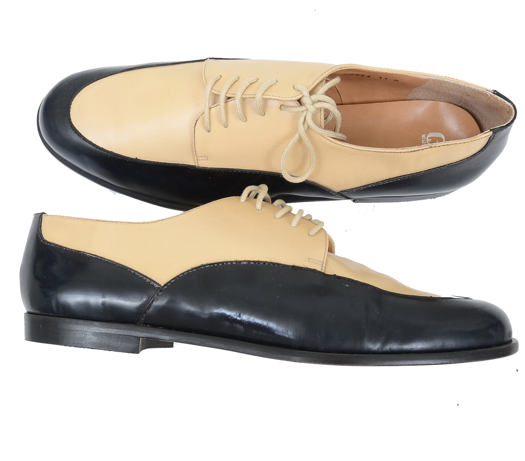 VTG 1998 CW Clifford Wills Black Tan Leather Two Tone Loafer Womens 11 ...