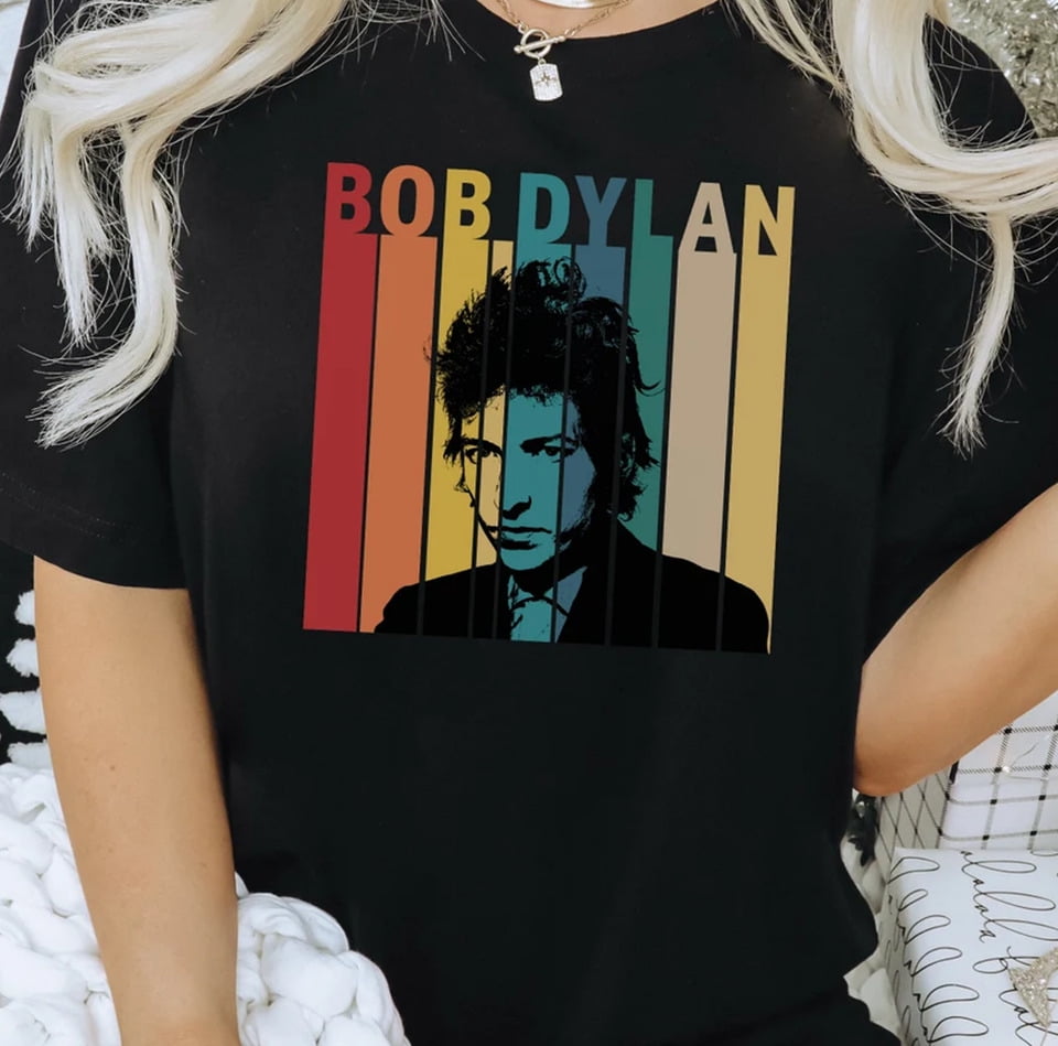 VTG Bob Dylan T-shirt Black Short Sleeve S to 5Xl all sizes TA4932 ...