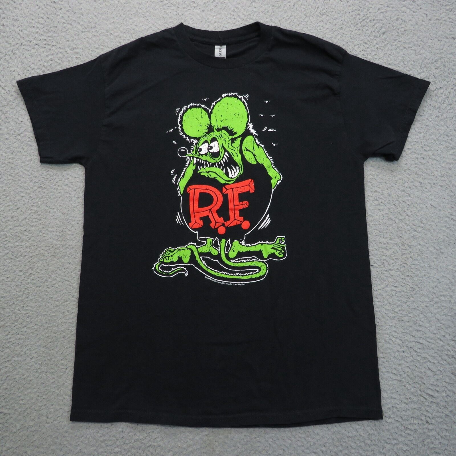 VTG Rat Fink Shirt Mens Medium Black Front Back Graphic 2003 Ed Big ...