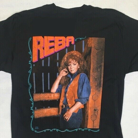 VTG Vintage New with Tag Reba McEntire Tour Black Men S-234XL T-shirt ...