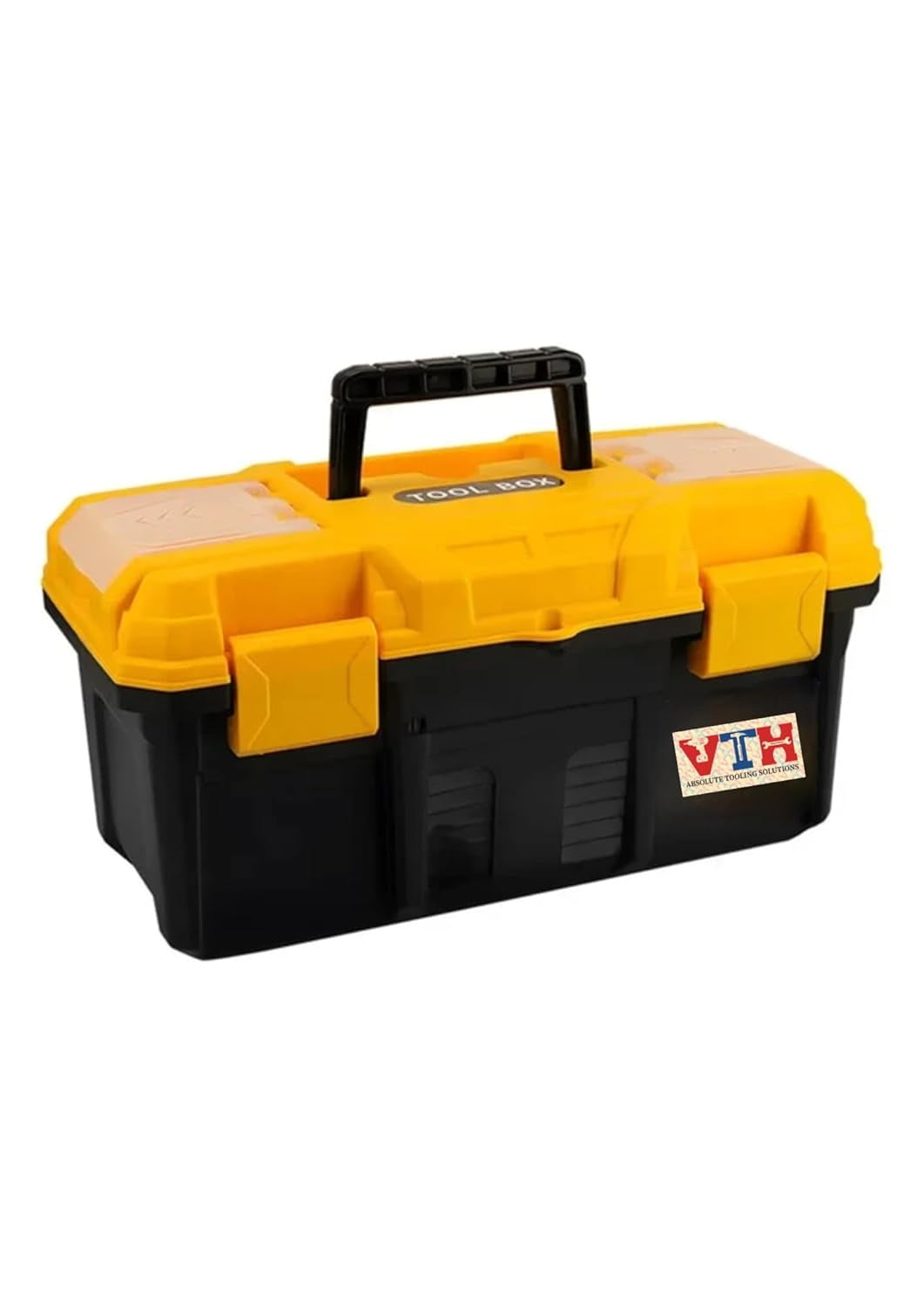 VTH Plastic Toolbox Unbreakable 19inch Portable Tool Box with PVC Clutch Tool Organizer with ...