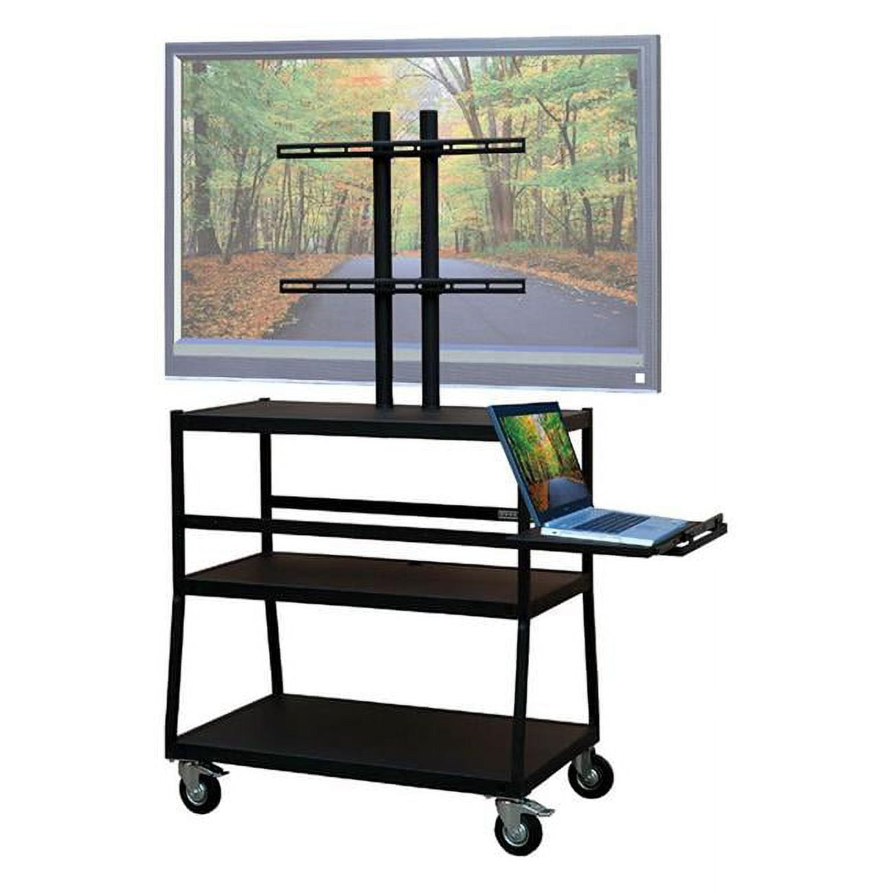 VTI Manufacturing FPC4420E 47 in. Wide body cart, TV flat panel w pull ...