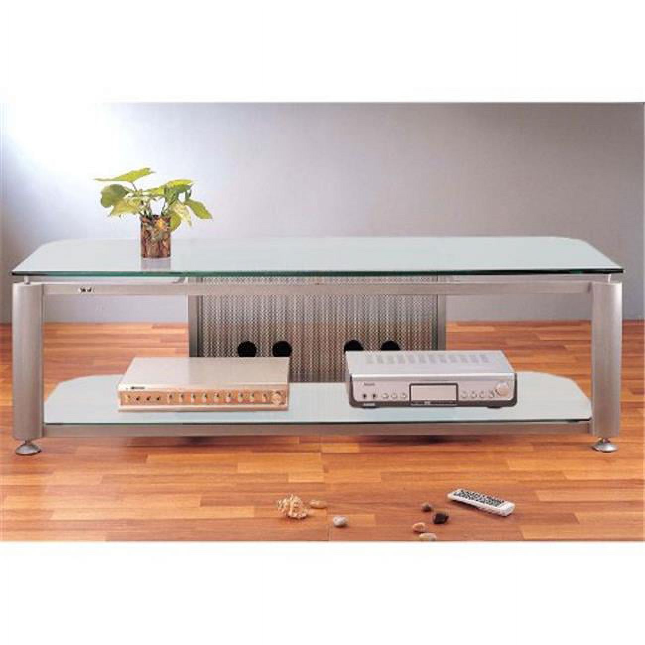 VTI Manufacturing Silver Oval Poles 2 Frosted Glass 60 in. Plasma DLP ...