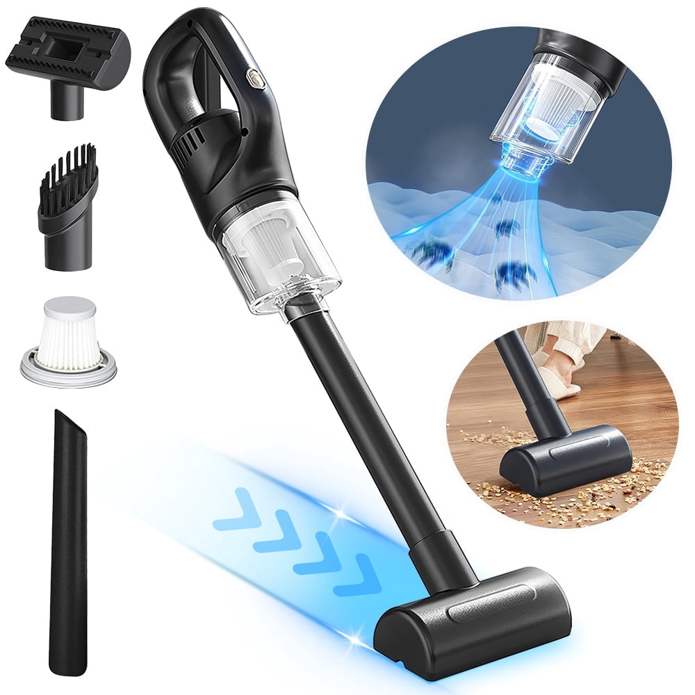 VTIN Car Vacuum Portable Cordless, 20000Pa 2 in 1 Mini Vacuum Cleaner ...
