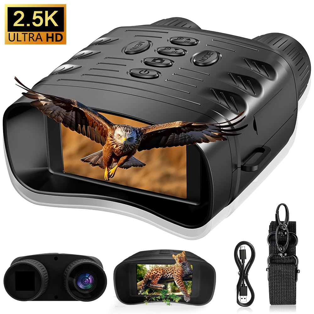 VTIN Infrared Night Vision Binoculars - 2.5K Video & 30MP Photo, 7 ...