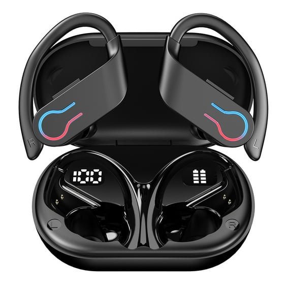 VTIN Sports Bluetooth 5.3 Earbuds - IPX7 Waterproof Ear Hooks, 60H ...