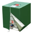 VTMGA Green zipper IBC Tote Cover 275 Gallon Outdoor Rain Barrel Water ...