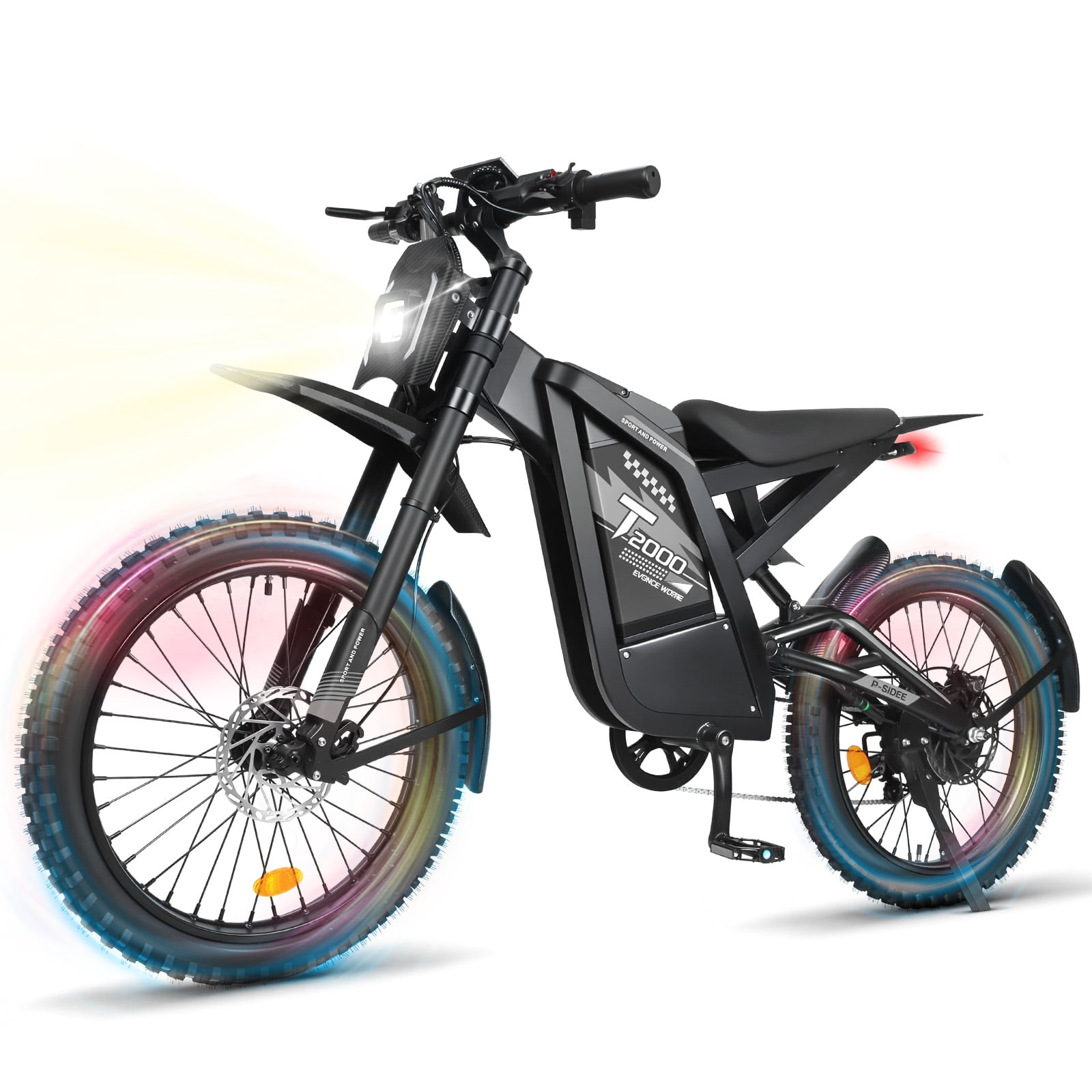 VTOKW T2000 Electric Dirt Bike for Adults,3000W Peak Electric Bike,48V ...