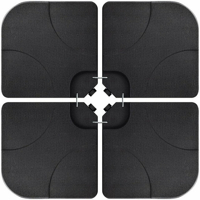 VTOY 4-Piece Cantilever Offset Patio Umbrella Base Stand, Fills Up to ...