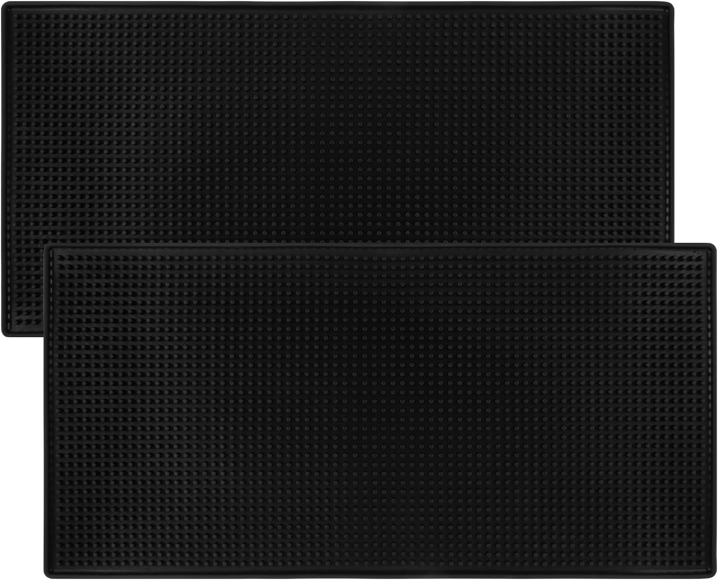 VTUBUON 2 Pack Heavy-Duty Bar Mat Pad PVC Rubber Dish Drying Spill ...