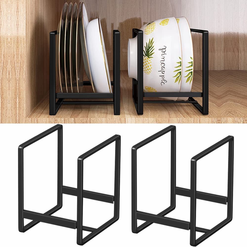 VTUBUON 4PCS Plate Holders Organizer Metal Dish Storage Dying Display ...