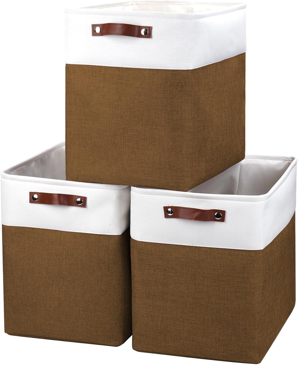 VTUBUON Large Fabric Storage Baskets | 50L Storage Bins Decorative ...
