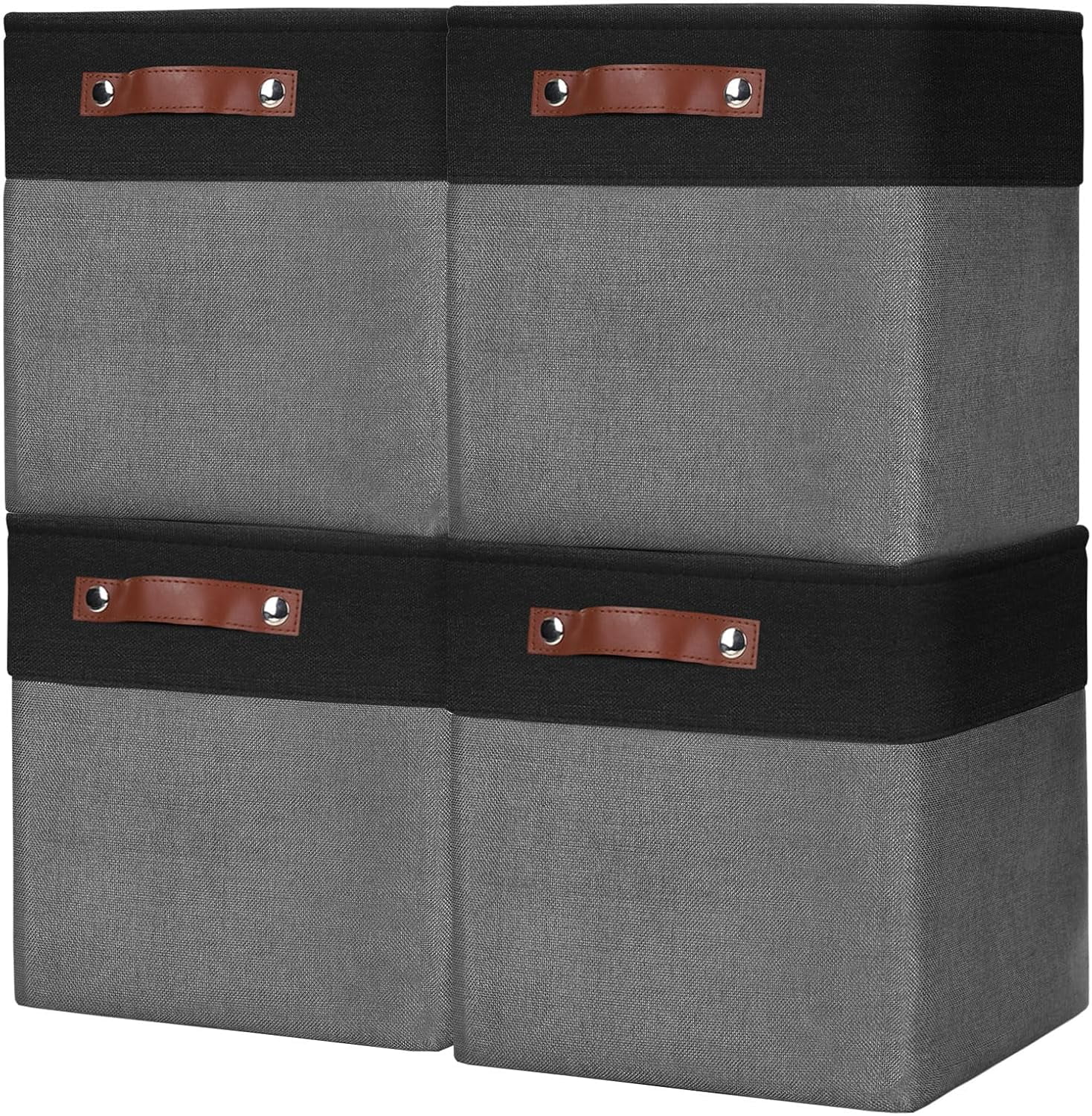 VTUBUON Large Fabric Storage Baskets | 50L Storage Bins Decorative ...