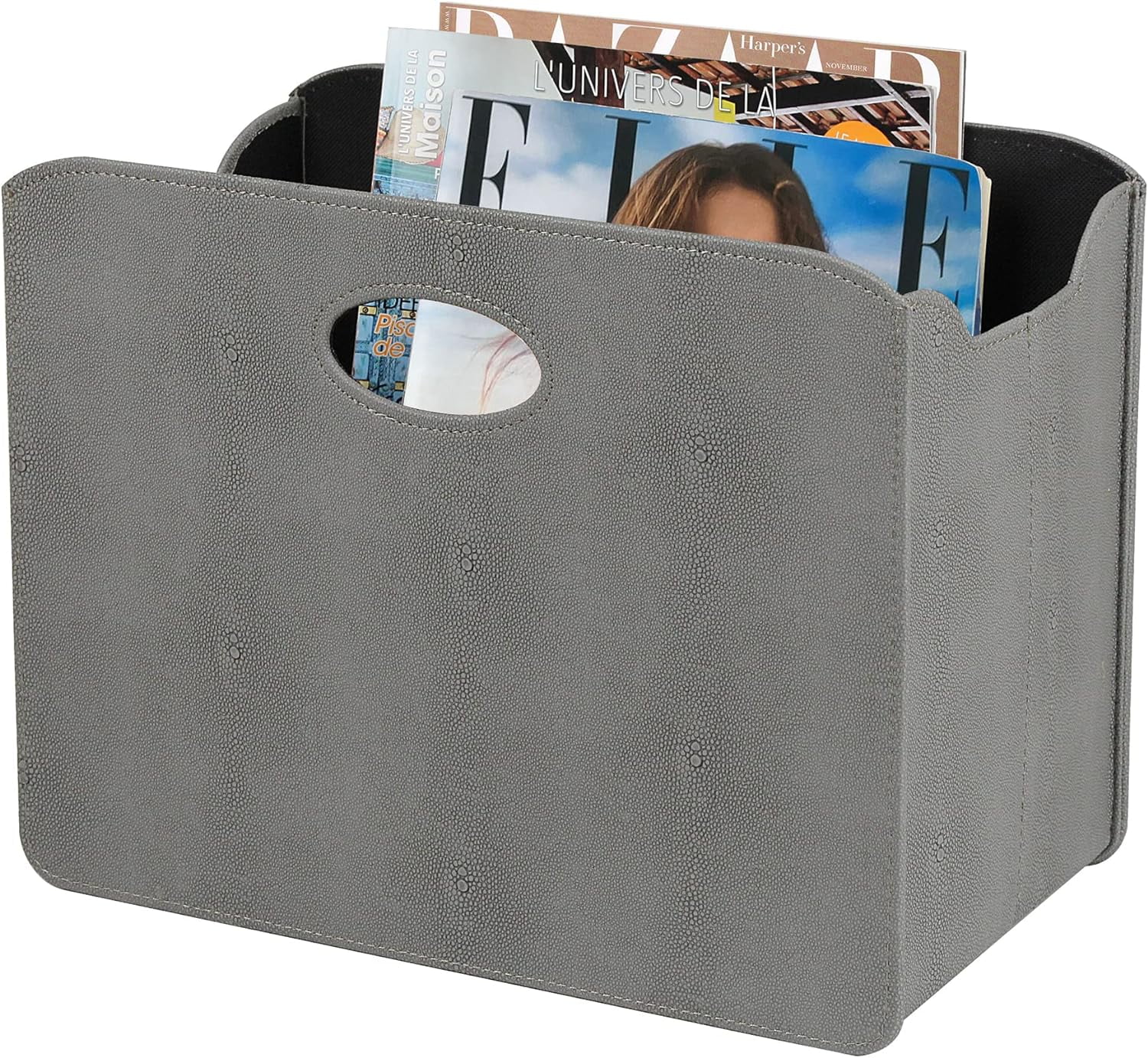 sasyxdc Magazine Basket Holder Foldable Magazine Rack Document File ...