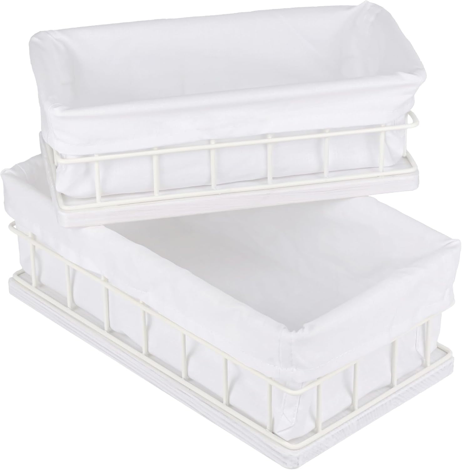 VTUBUON Wooden Bathroom Baskets Organizer & Storage - Basket for ...