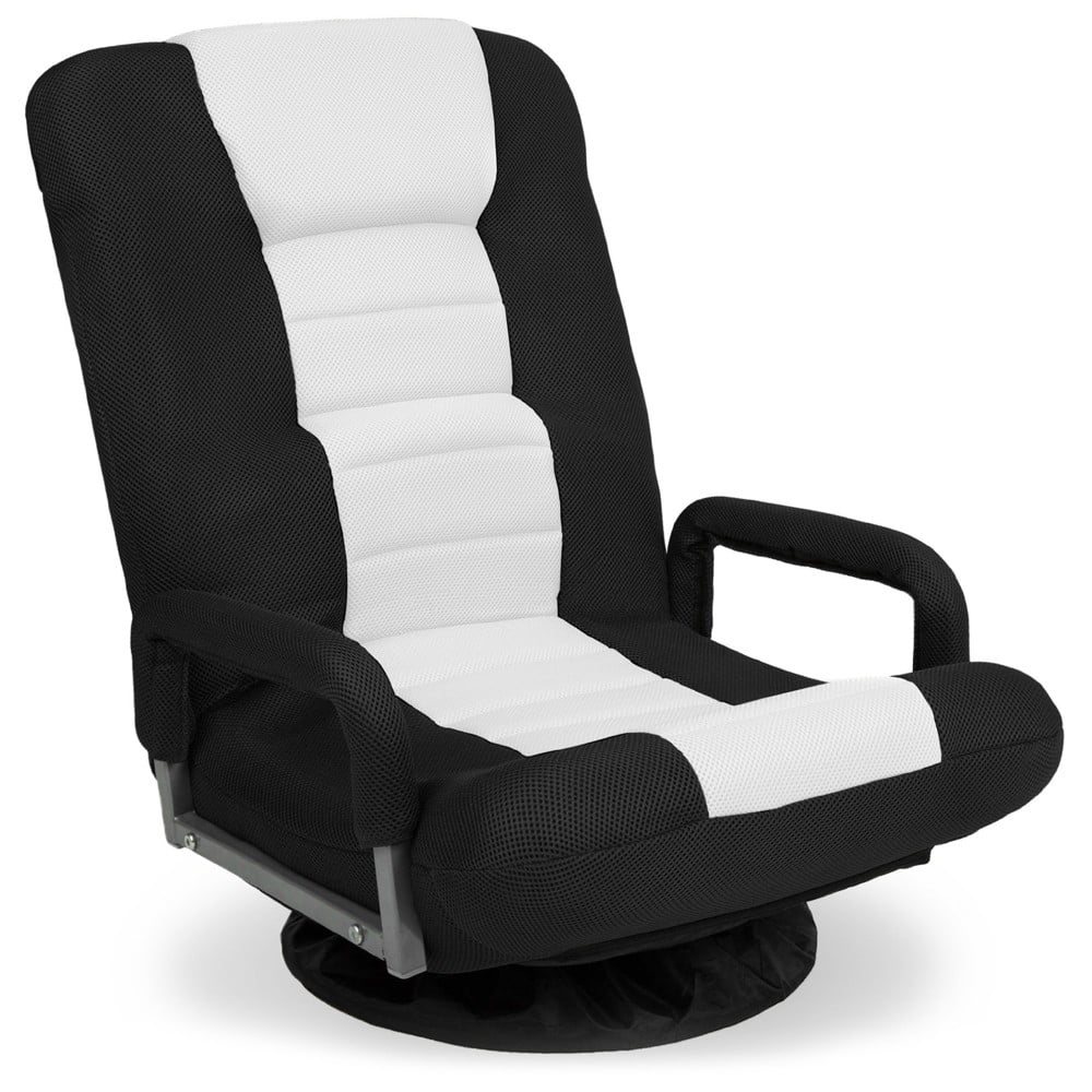 VTUIVBH 360-Degree Swivel Gaming Floor Chair w/ Armrest Handles ...