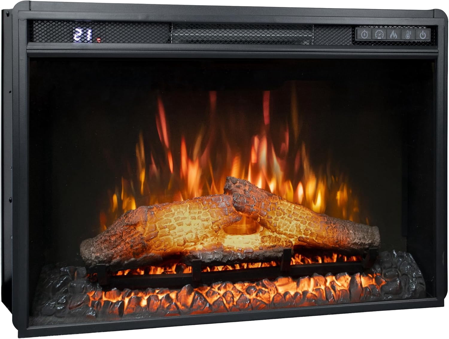 VTUIVBH Fireplace TV Stand for TVs up to 82" Flat Door Farmhouse ...