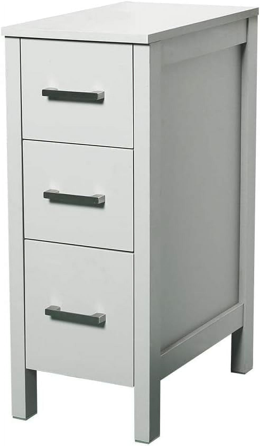 Free Standing Single Vanity Bathroom Drawer Organizer Nightstand Made ...