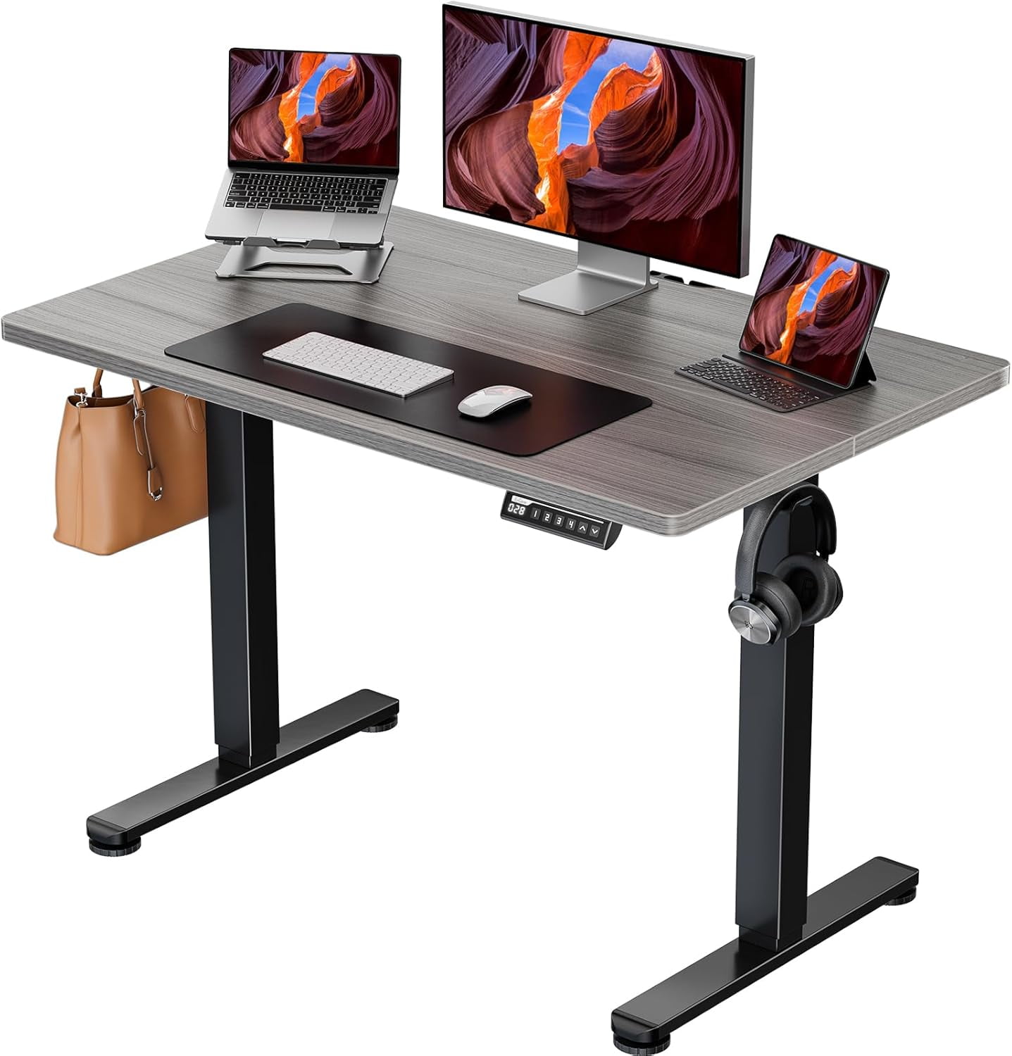 VTUIVBH Height Adjustable Electric Standing Desk 48 x 24 Inches Sit ...