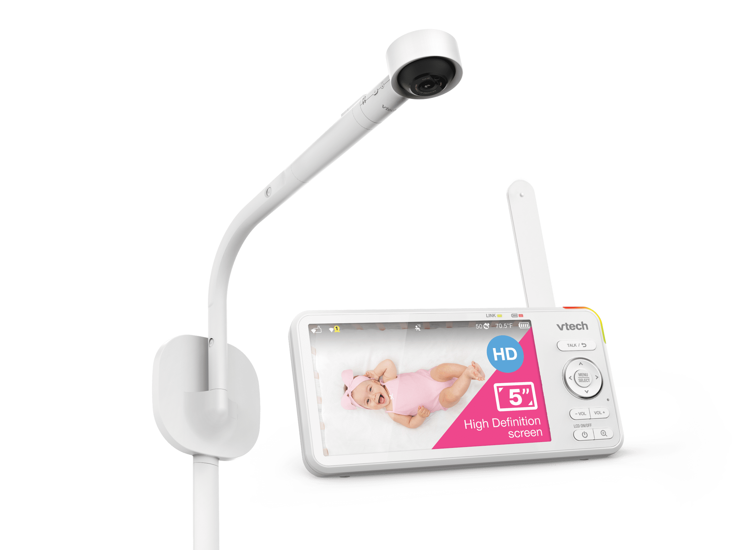 "VTech Baby Camera Video Monitor with 5"" Parent Unit and Over the Crib ...