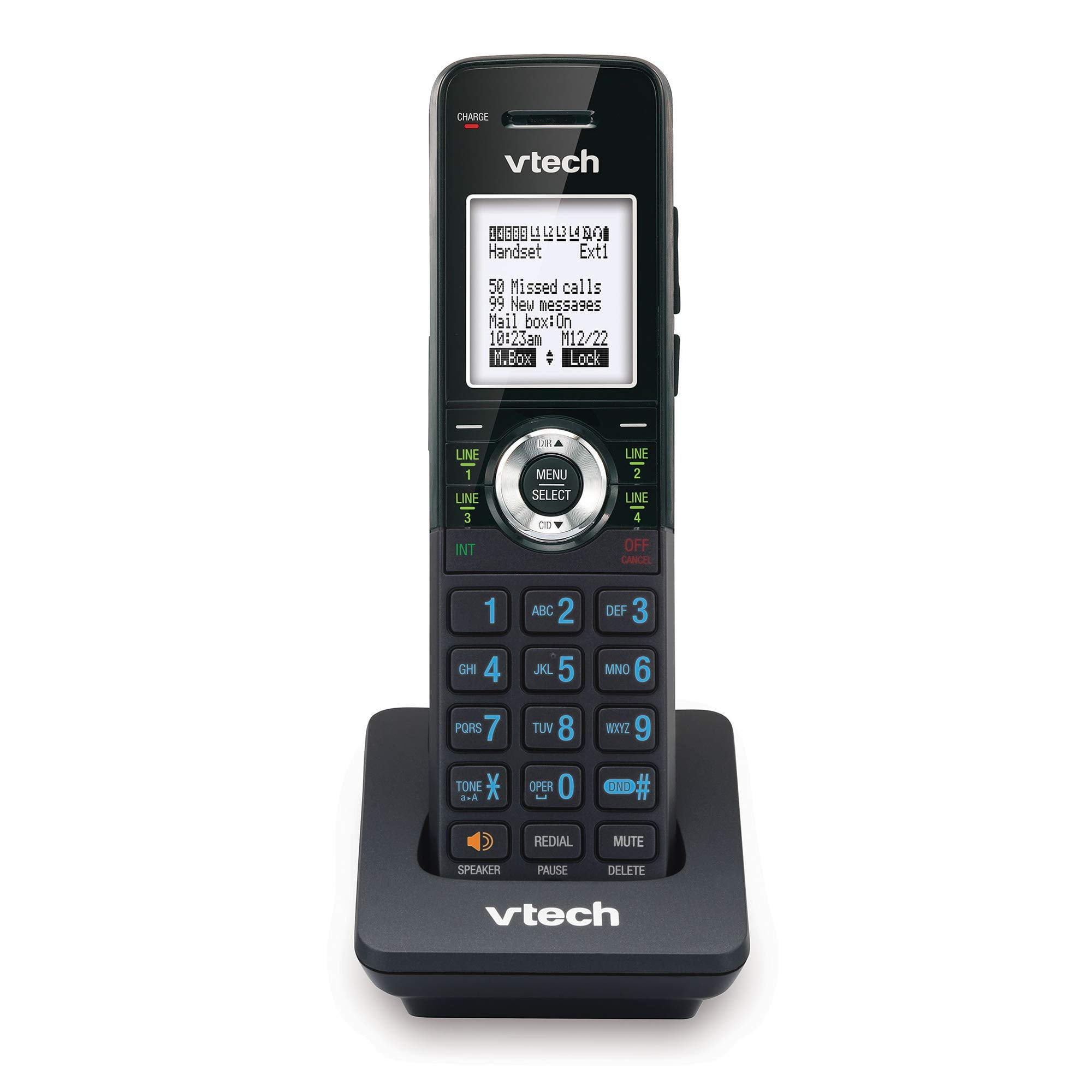 VTech Accessory Handset for VTech AM18447 Small Business System, Black ...