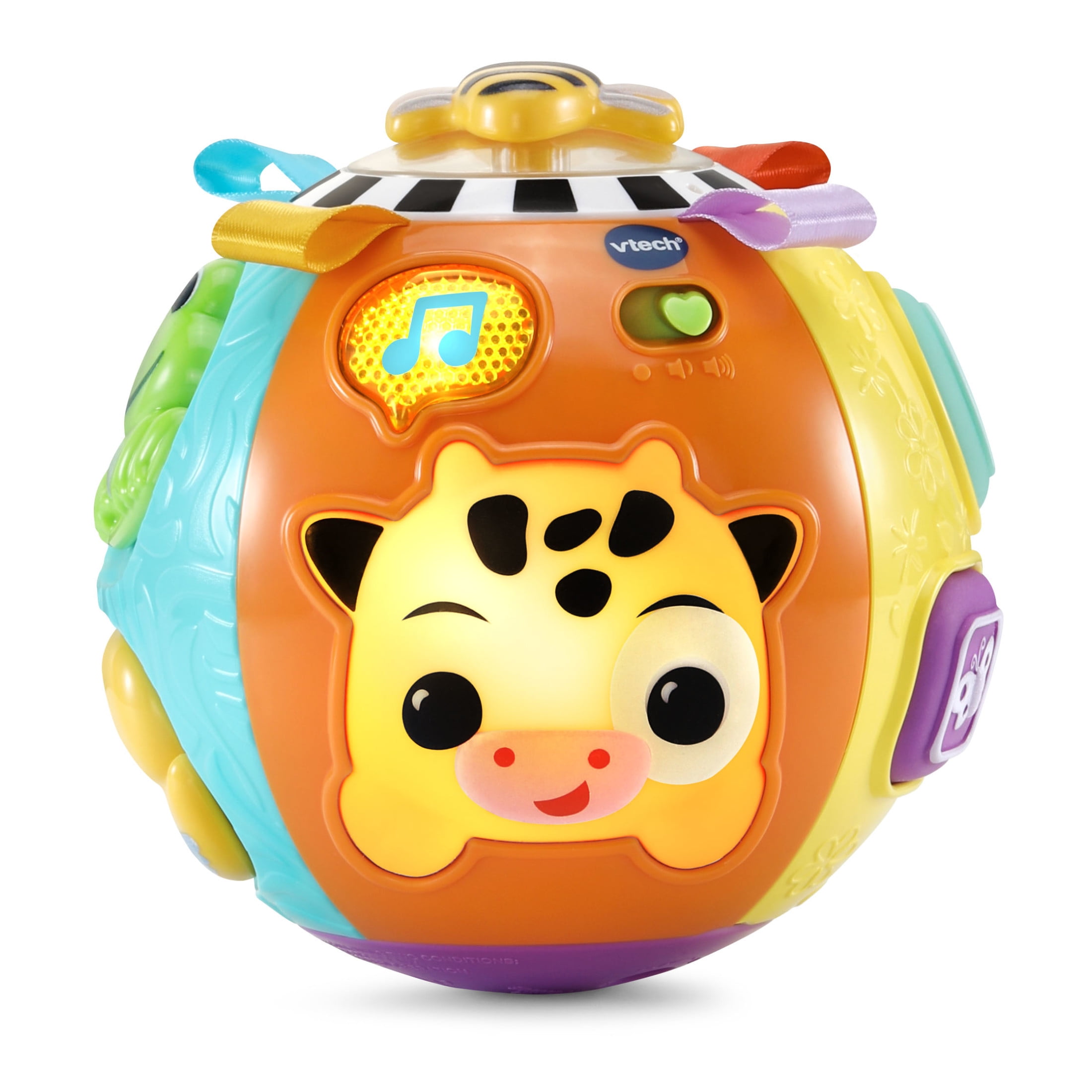 V-Tech Baby On-the-Moove Activity Ball for Crawling Sensory Touch ...