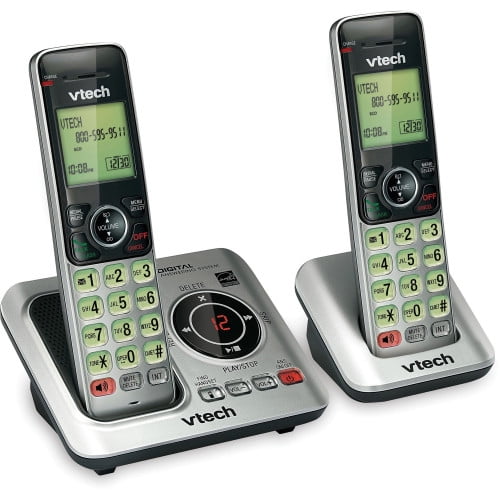 VTech, Cordless Phone, CS6629-2, DECT 6.0 1.90 GHz with 2 Handsets ...