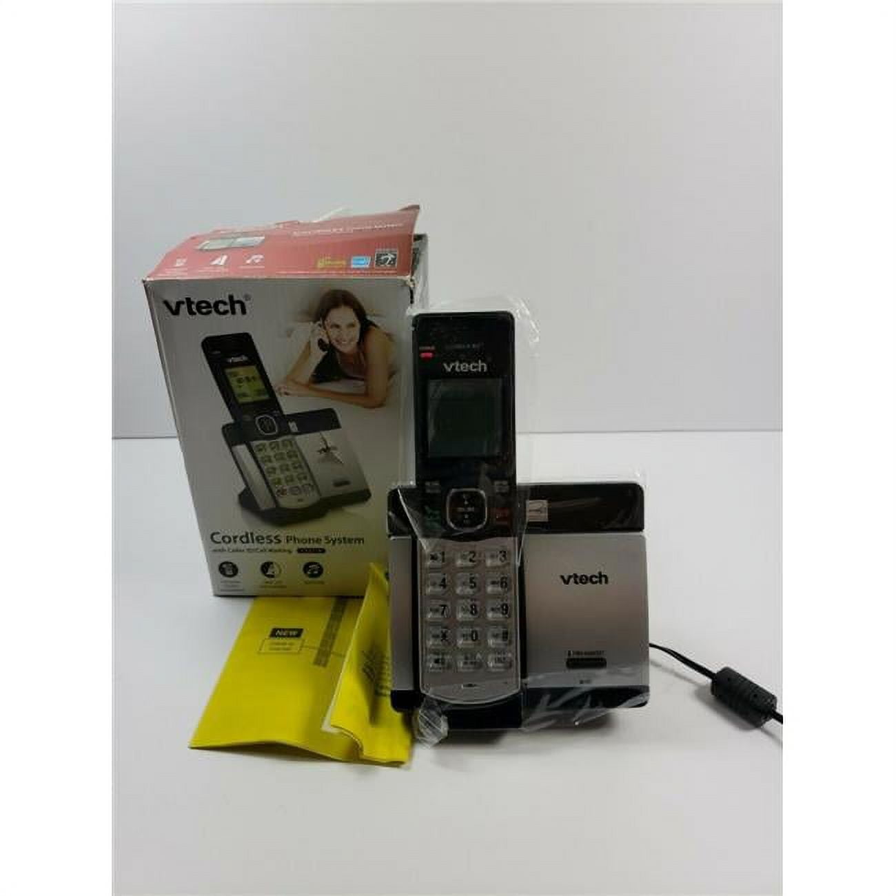 VTech Cordless Phone with Caller ID, Silver & Black - Walmart.com