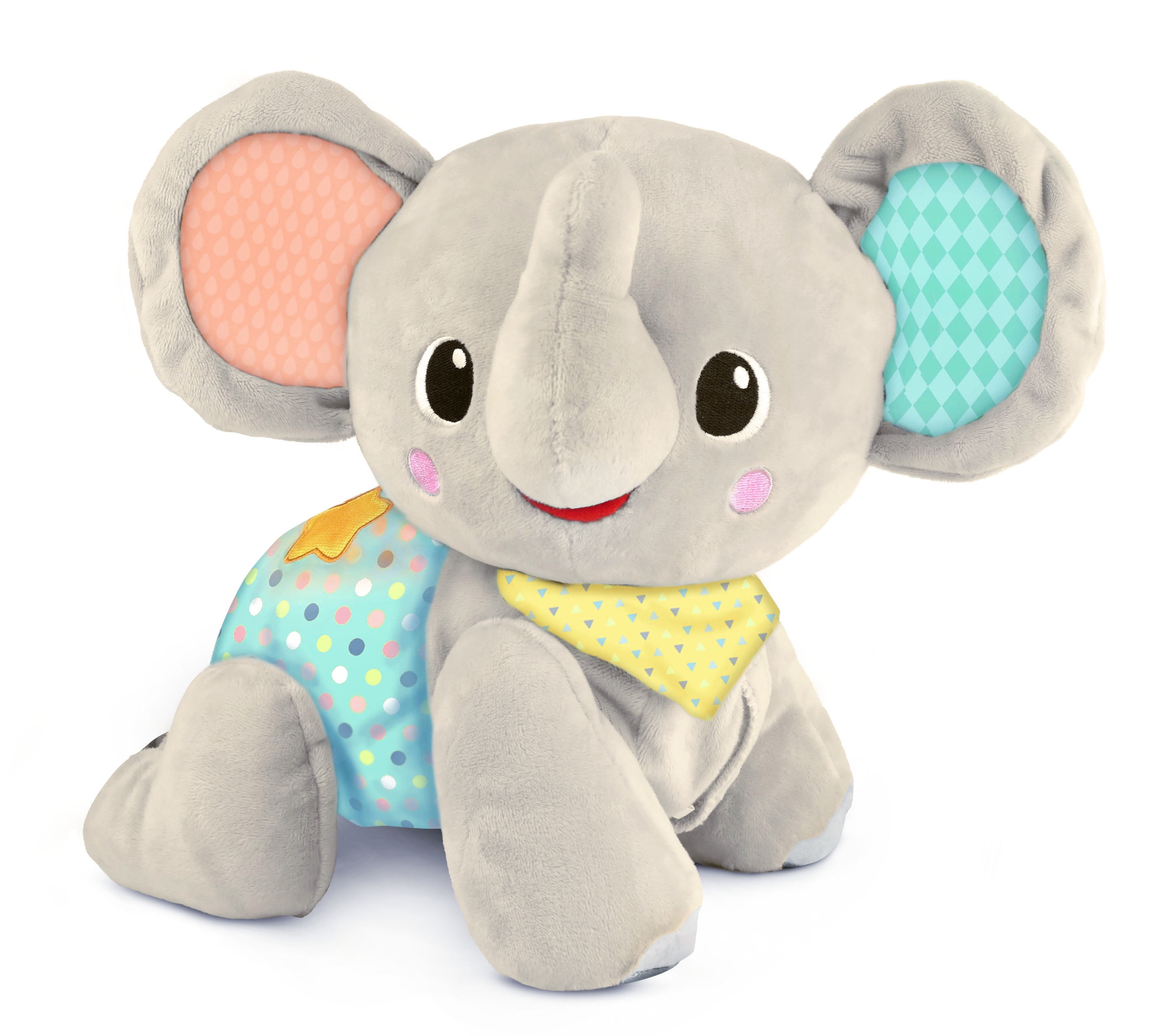 VTech Explore and Crawl Elephant Interactive Plush Baby and Toddler Toy ...