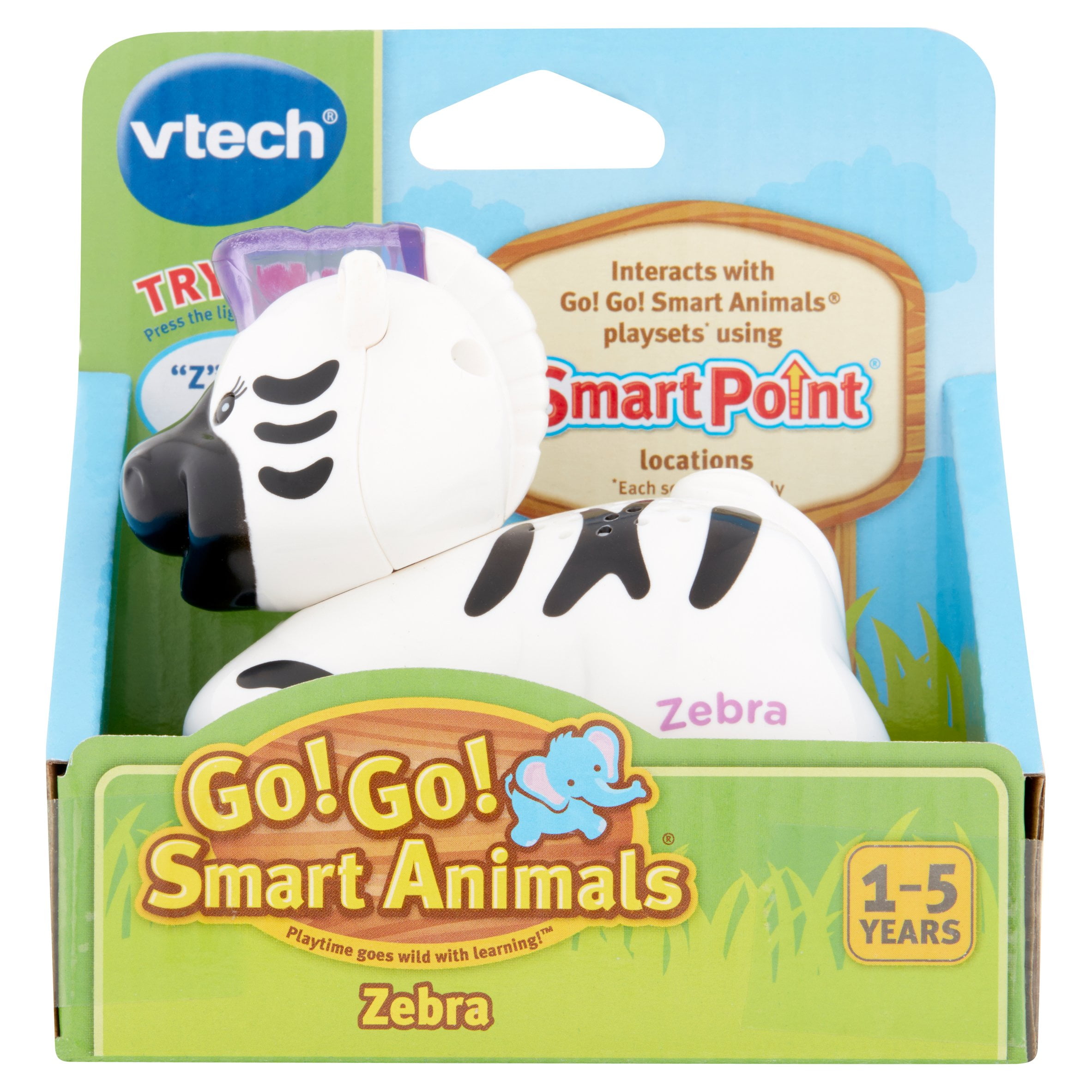 VTech Go! Go! Smart Animals Zebra 1-5 Years - Walmart.com