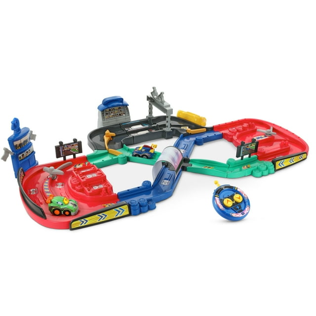 VTech Go! Go! Smart Wheels Checkered Flag Motorized Track Set with ...