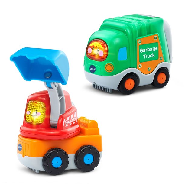 VTech Go! Go! Smart Wheels Garbage Truck and Excavator - Walmart ...