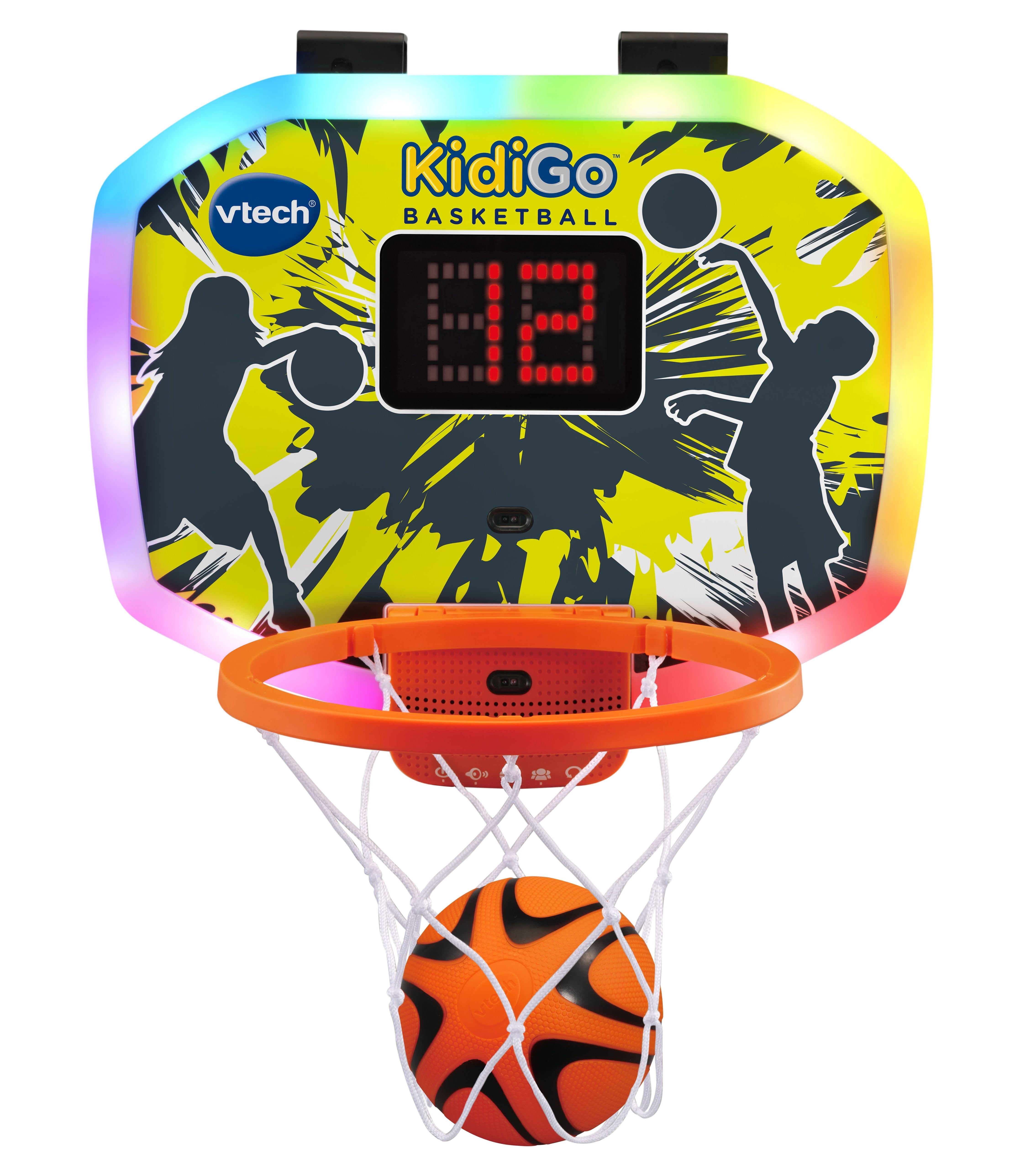 VTech KidiGo Game Toy - Basketball Hoop with Ball & Light-Up Scoreboard ...