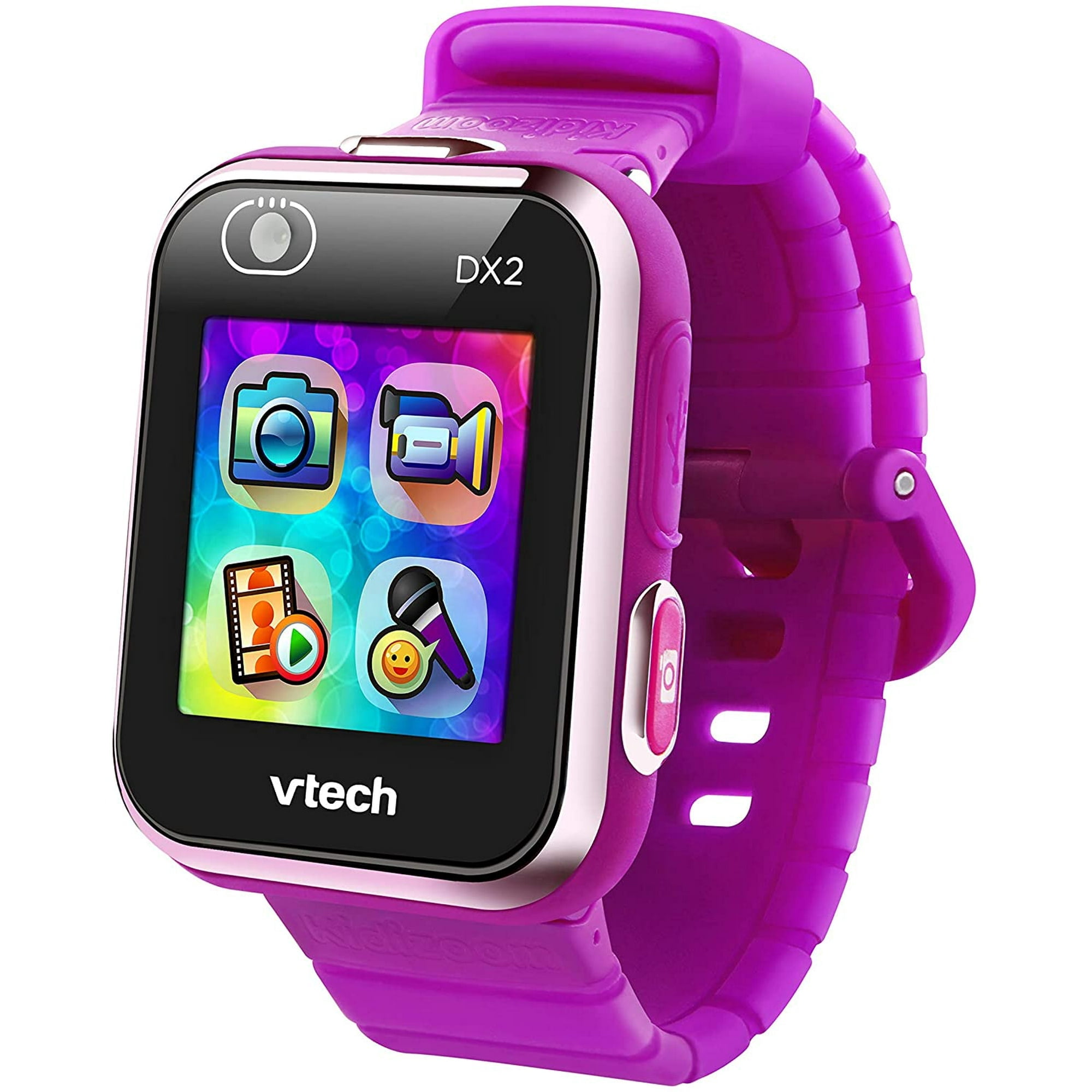 VTech KidiZoom Smartwatch DX2 40mm Purple Plastic Case with Purple Band ...