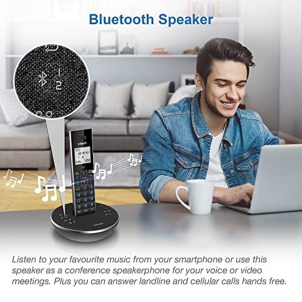 VTech LS6381-2 Bluetooth Speaker with Echo Cancellation, Noise ...