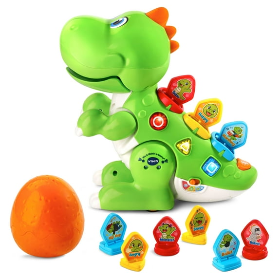 VTech Mix and Match-a-Saurus, Dinosaur Learning Toy for Kids, Green ...
