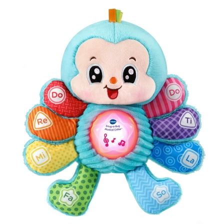 VTech Lights and Stripes Zebra, Stuffed Animal with Songs and Textures ...