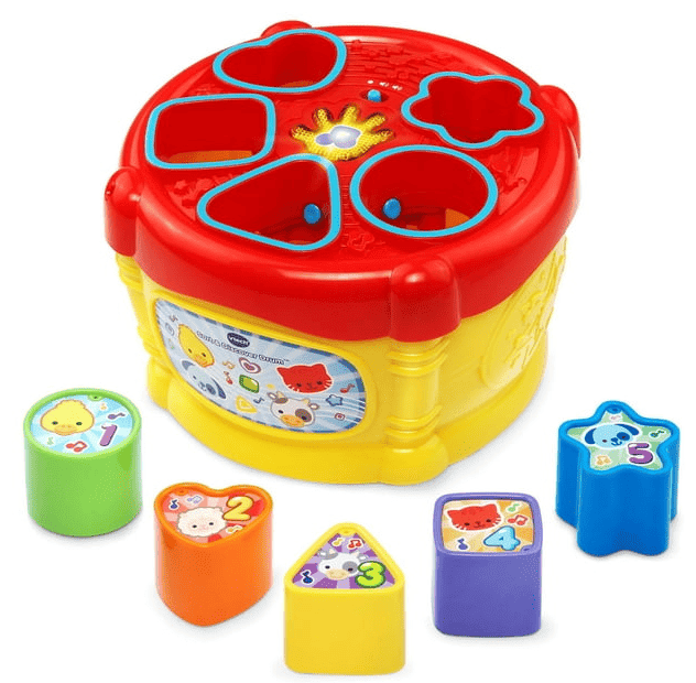VTech Sort & Discover Drum with Accessories, Baby and Toddler Toys ...