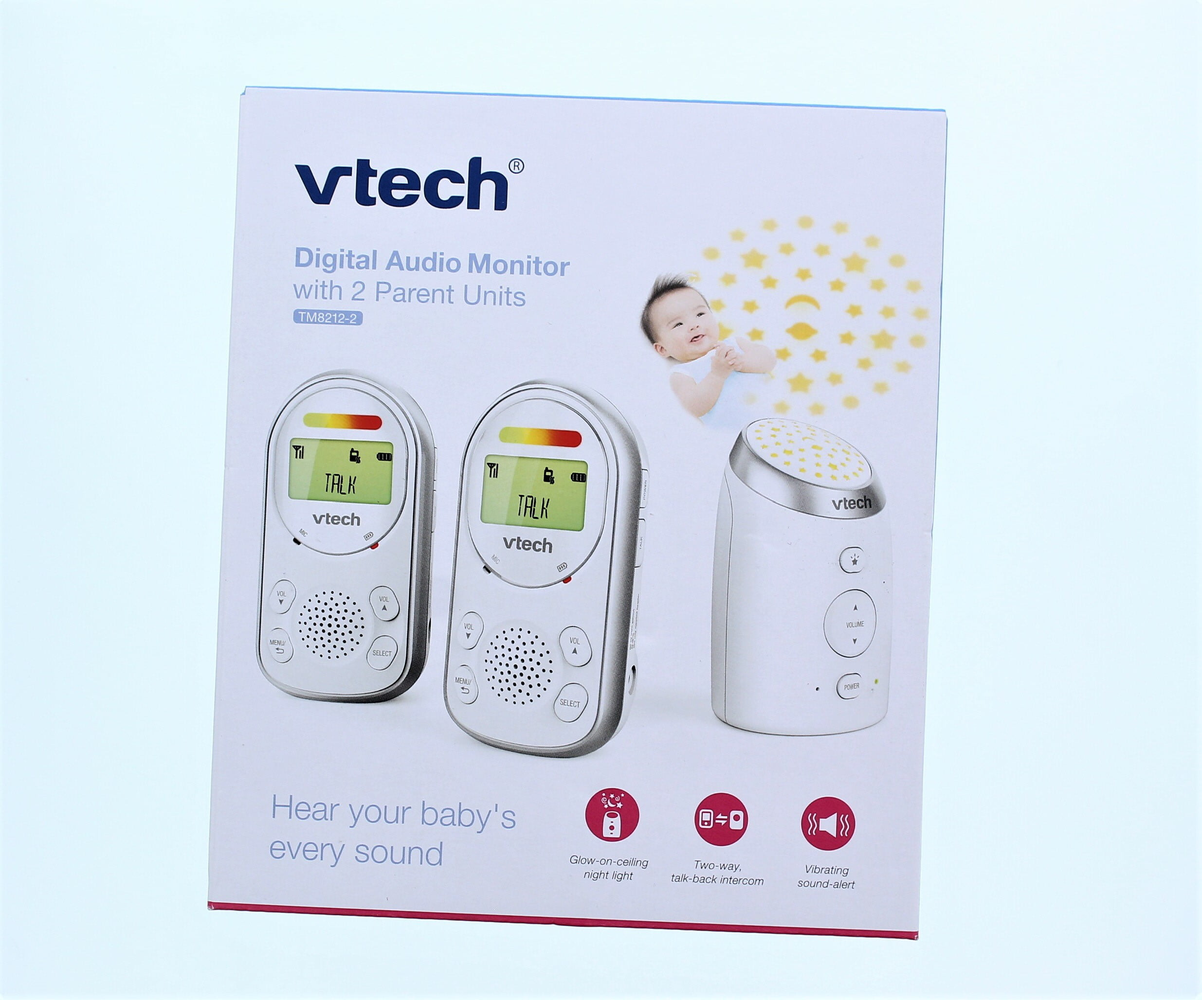VTech TM8212 Digital Audio Baby Monitor with Night Light Projector ...