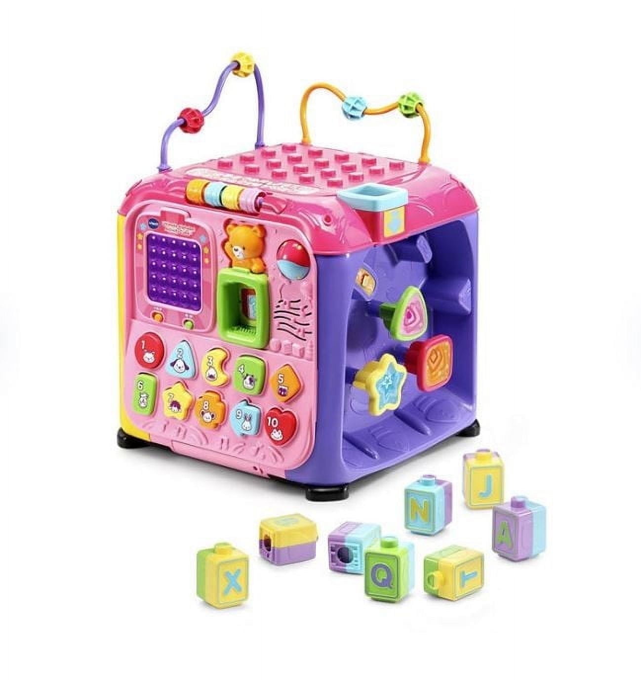 VTech Ultimate Alphabet Activity Cube - Pink - Walmart.com