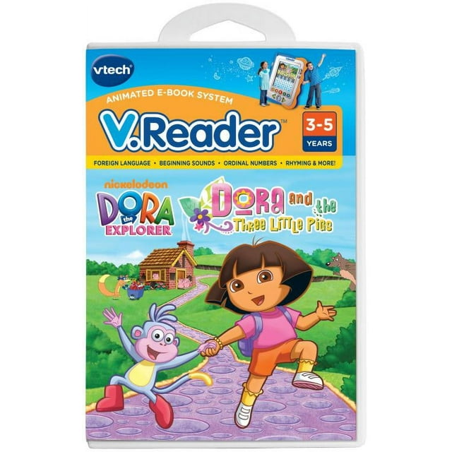 VTech V.Reader Animated E-Book System Book, Dora - Walmart.com