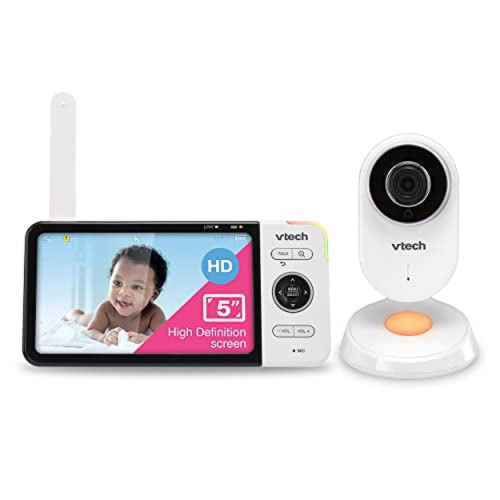 VTech VM818HD Video Monitor, 5-inch 720p HD Display, Night Light, 110 ...