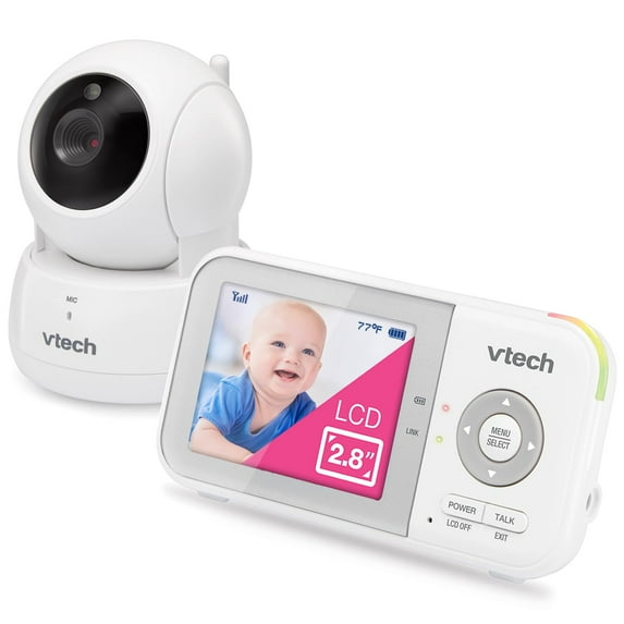 VTech VM923 Baby Monitor, 2.8” Screen, Pan-Tilt-Zoom, 1000ft Long Range ...