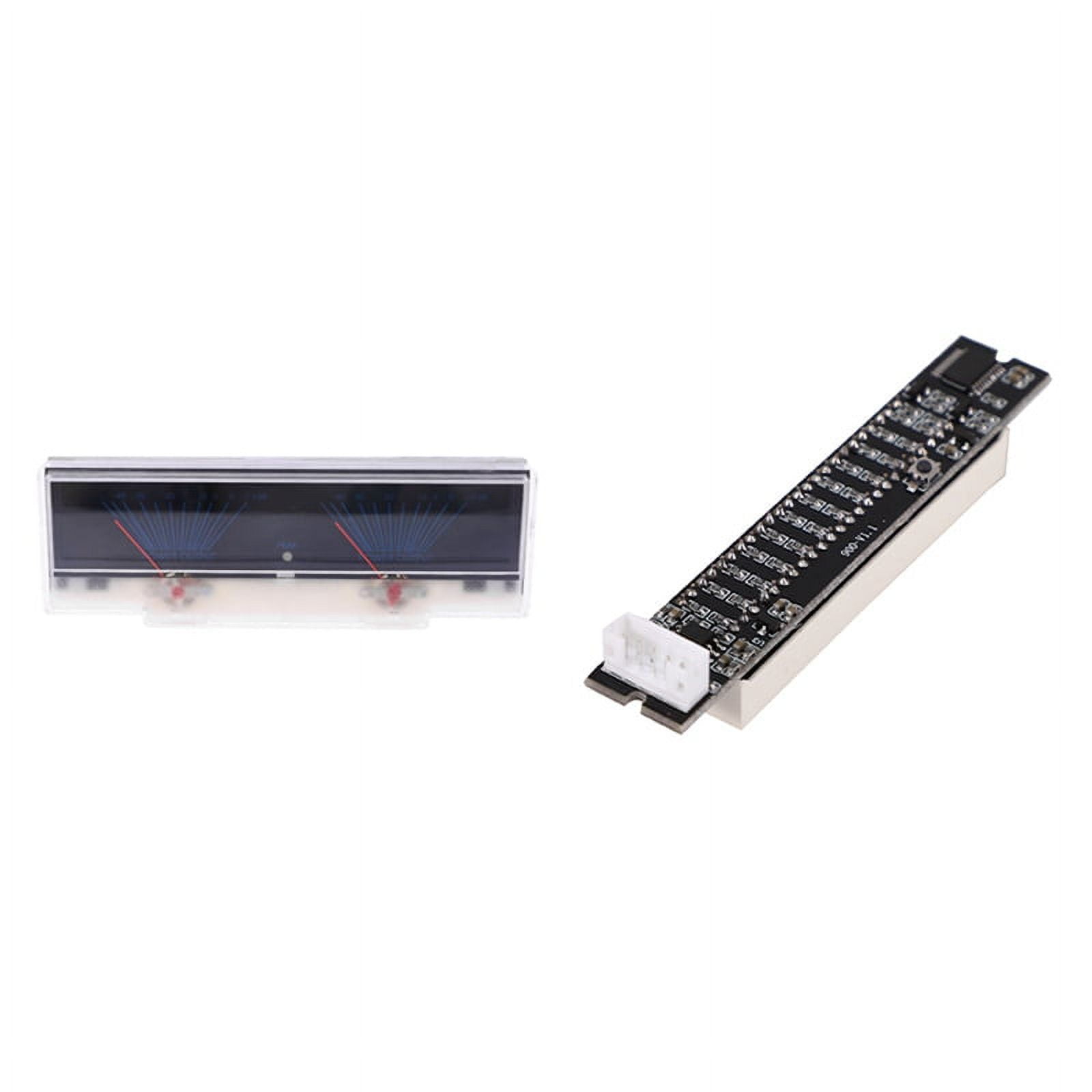 VU Meter Audio Power Amplifier Panel Dual Analog Level DB Meter with Mini Dual 12 Level ...